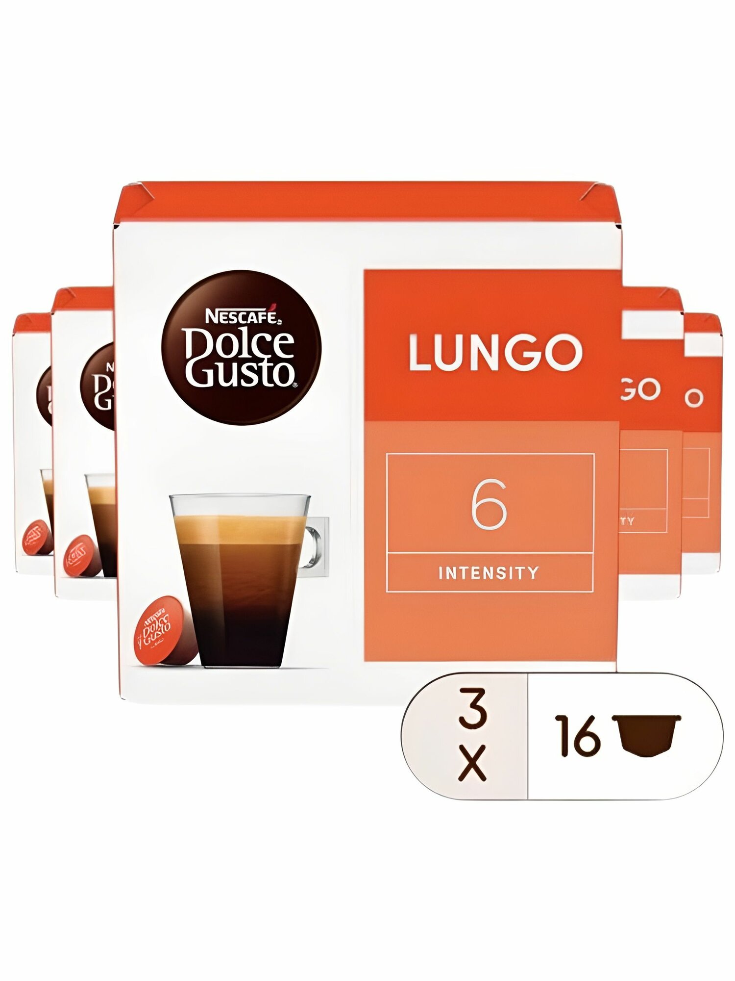 Кофе в капсулах Nescafe Dolce Gusto Lungo 3x16 капсул