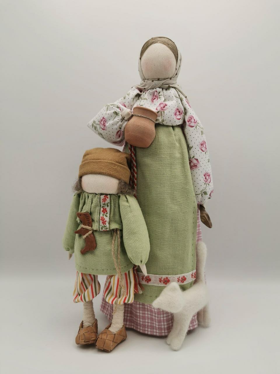 Кукла-оберег Берегиня, ручная работа, от сглаза, текстиль, 35см