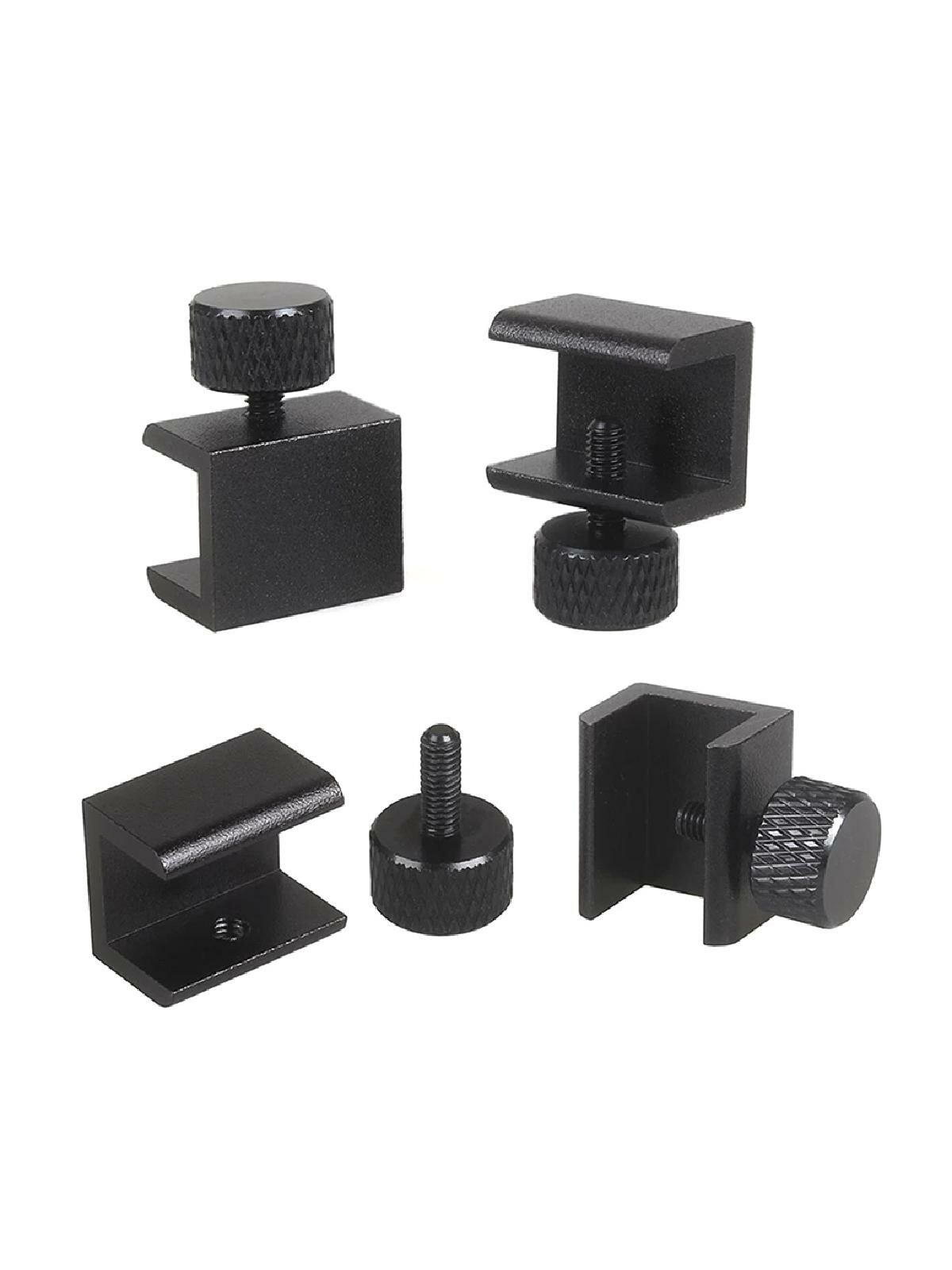 4 Аксессуара для 3D-принтера, платформа для горячей печати, углеродистое хрустальное стекло, регулируемый фиксирующий зажим