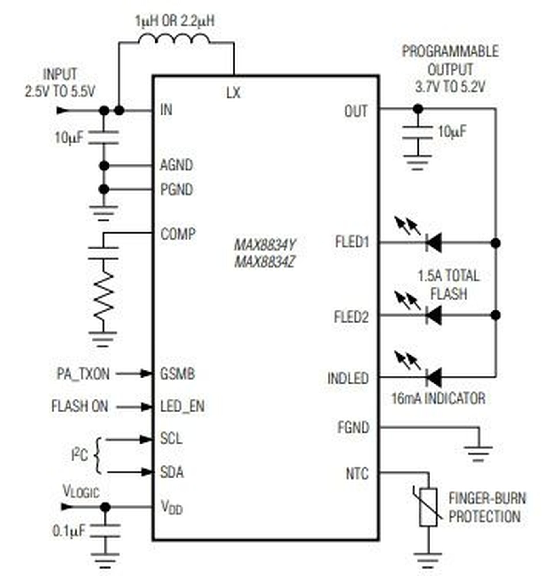 Микросхема MAX8834YEWP
