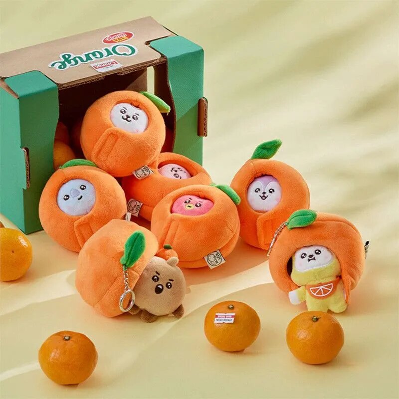 Мягкая игрушка BT21 SHOOKY, Персонажи и герои, 10 см, Плюш, Оранжевый — фото 1