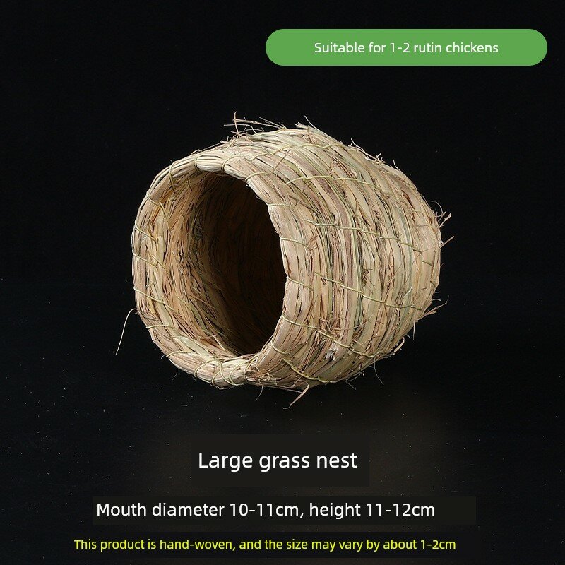 Специальное гнездо из травы для перепелов, куриное гнездо, гнездо для откладывания яиц перепелов, птичье гнездо, теплое