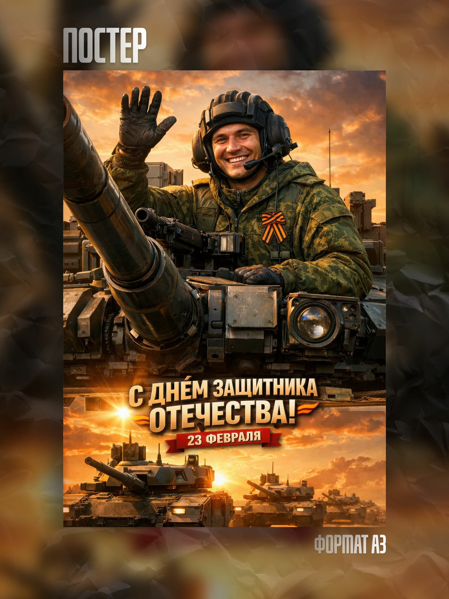 Плакат 23 февраля