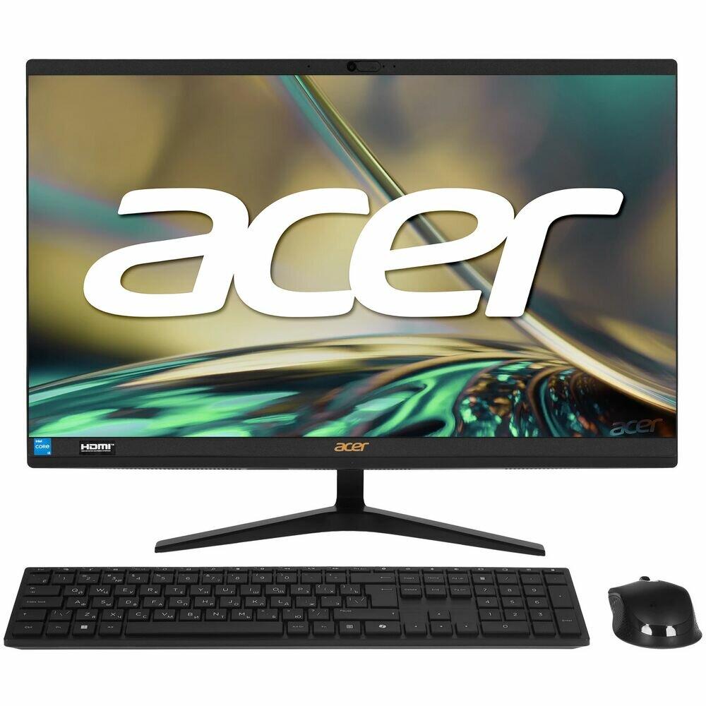 Моноблок Acer Aspire C24-1800 24" FullHD Core i3 1315U/8Gb/512Gb SSD/kb+m/DOS Black