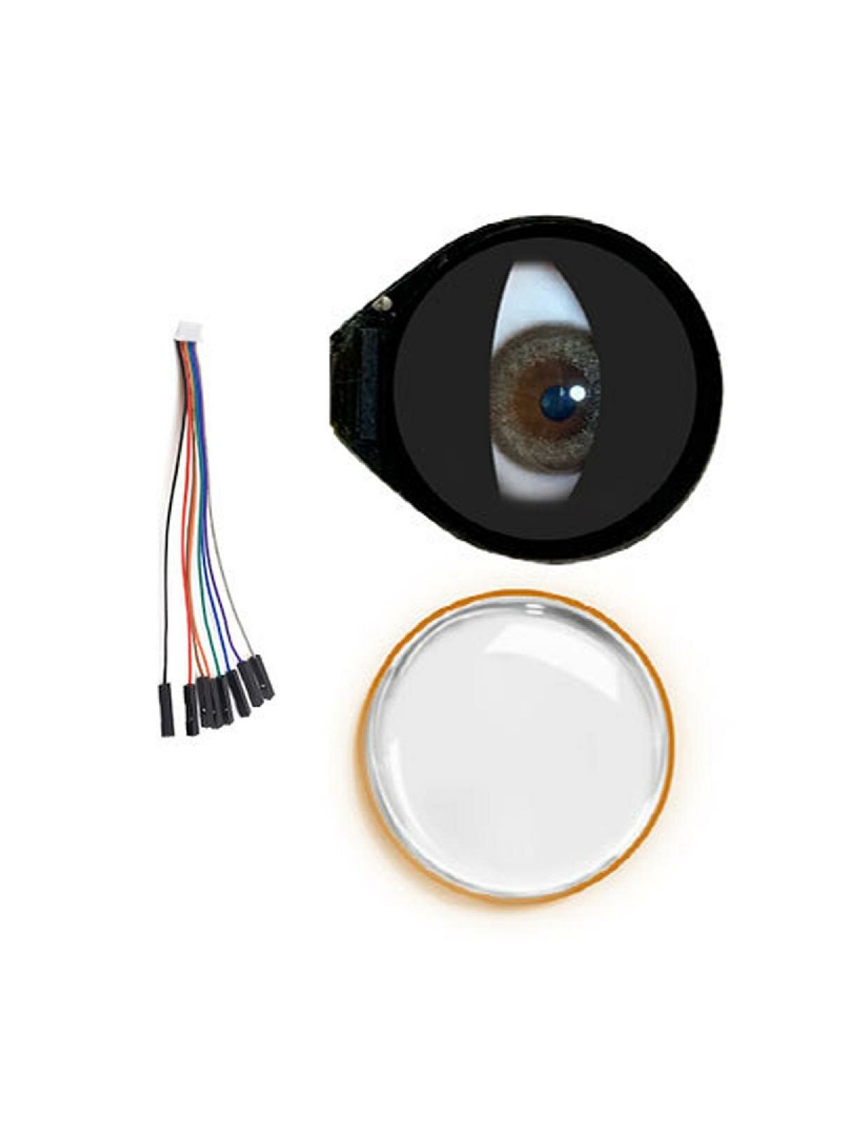 Электронные глазки с круглым 0,71-дюймовым ЖК-дисплеем