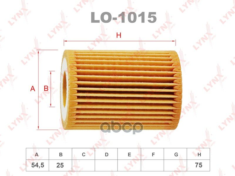Фильтр масляный GREAT WALL Poer 2.0 21> LYNXauto арт. lo-1015