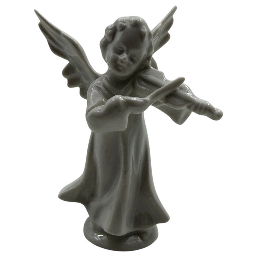 Статуэтка "Ангел музыкант Скрипка", 9 см, фарфор, 1970-1980 г, Европа