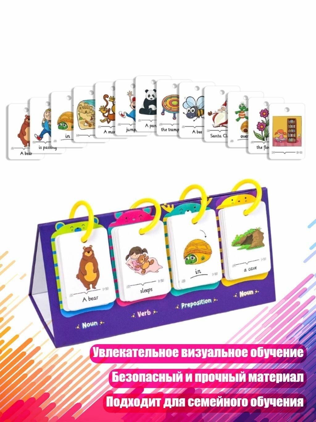 Обучающие карточки для составления предложений