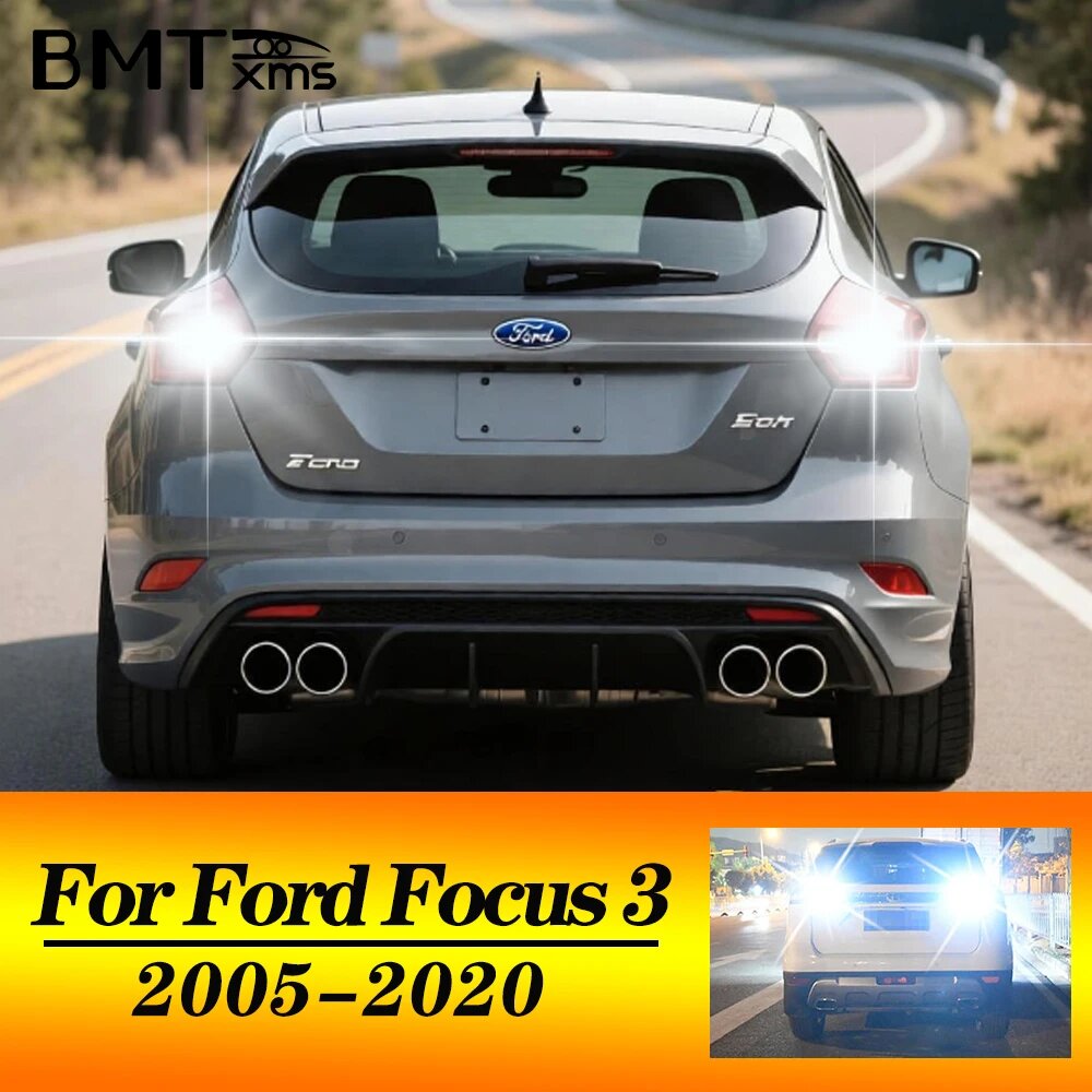 Светодиодные лампы заднего хода BMTxms T15 W16W Canbus, 2 шт, для Ford Focus 3 III Hatchback Van Saloon Turnier 2005-2020 20.