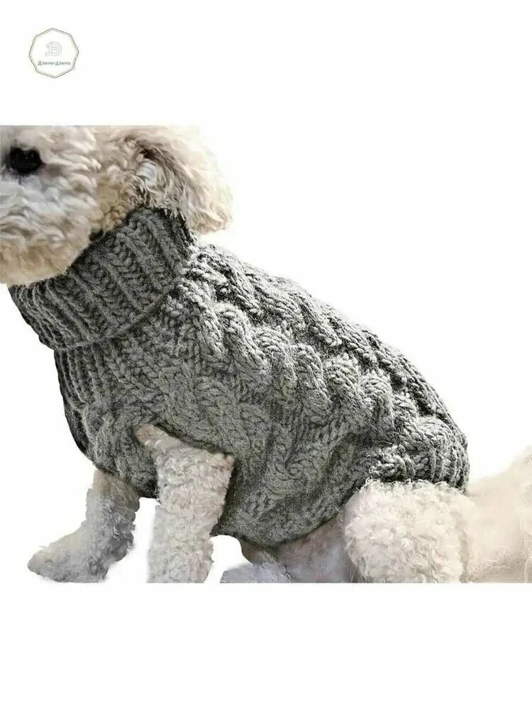 Свитер-жилетка с капюшоном, теплая толстовка для собак и кошек