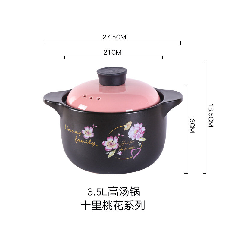 Прямые поставки с фабрики, корейский стиль, большая емкость, керамический глиняный горшок, глиняный горшок для открытого огня, супового горшка, термостойкий глиняный горшок, подарочный горшок для риса, стейкового горшка