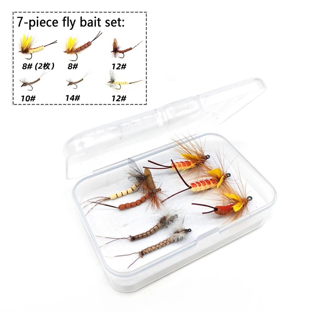 Набор мушек для рыбалки ZUOFILY, 7 шт, #8-#14, цвет 7pcs1Set