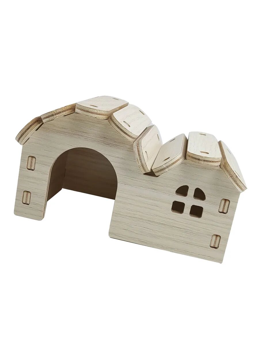 Деревянный домик для хомяка, игрушечный домик для хомяка,