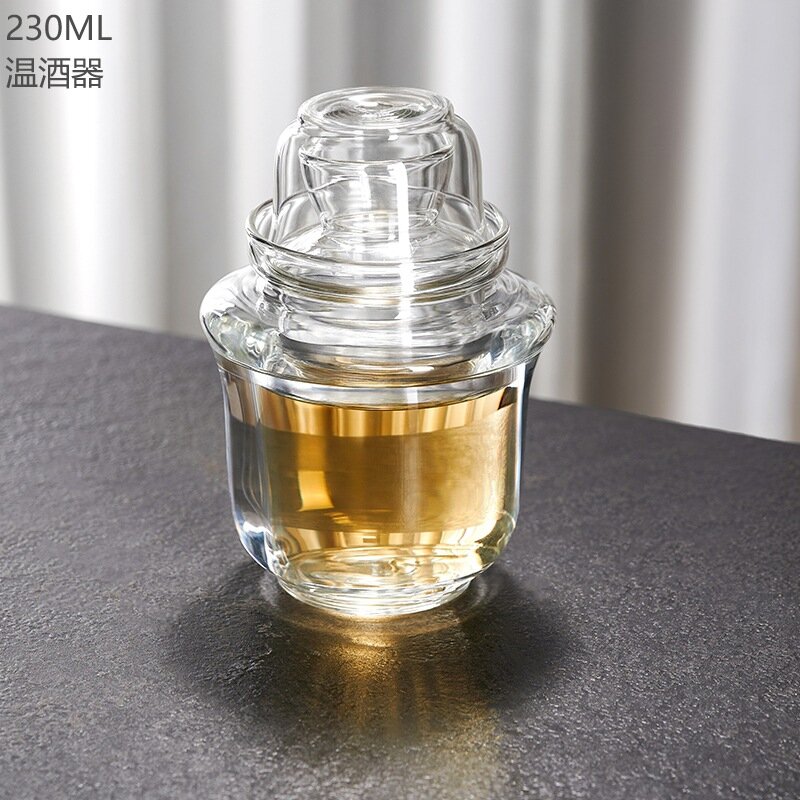 [Прямая доставка] Винтажный стеклянный подогреватель для вина, домашний винный горшок, желтый подогреватель для вина, горячий винный горшок, винный бокал, винные принадлежности