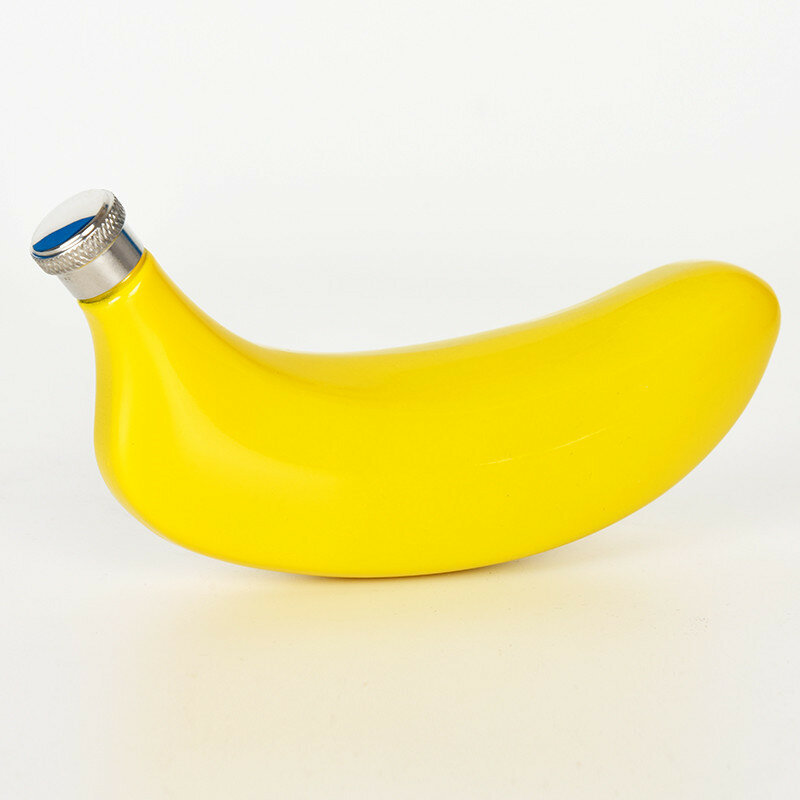 Неправильной формы фляга из нержавеющей стали, портативная мини-бутылка в форме рыбы, банана, сердца, креативная оптовая поставка барных принадлежностей в наличии.
