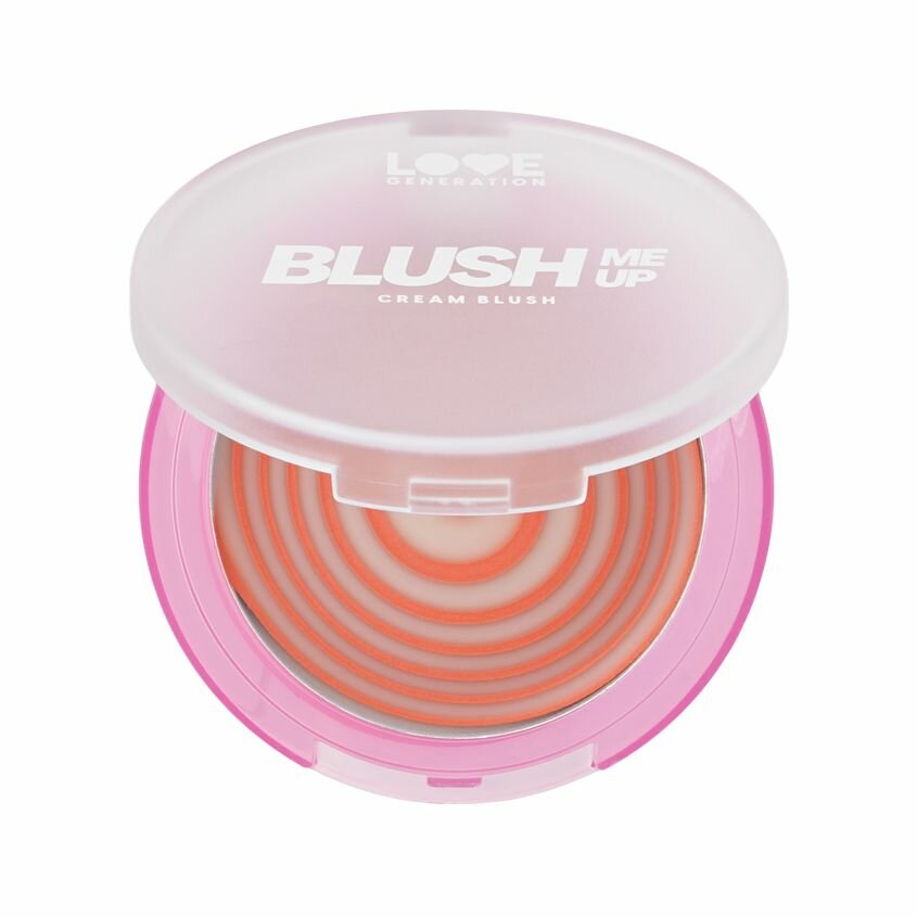 LOVE GENERATION Румяна для лица Blush Me Up кремовые, 2,7 г, 01 Персиковый