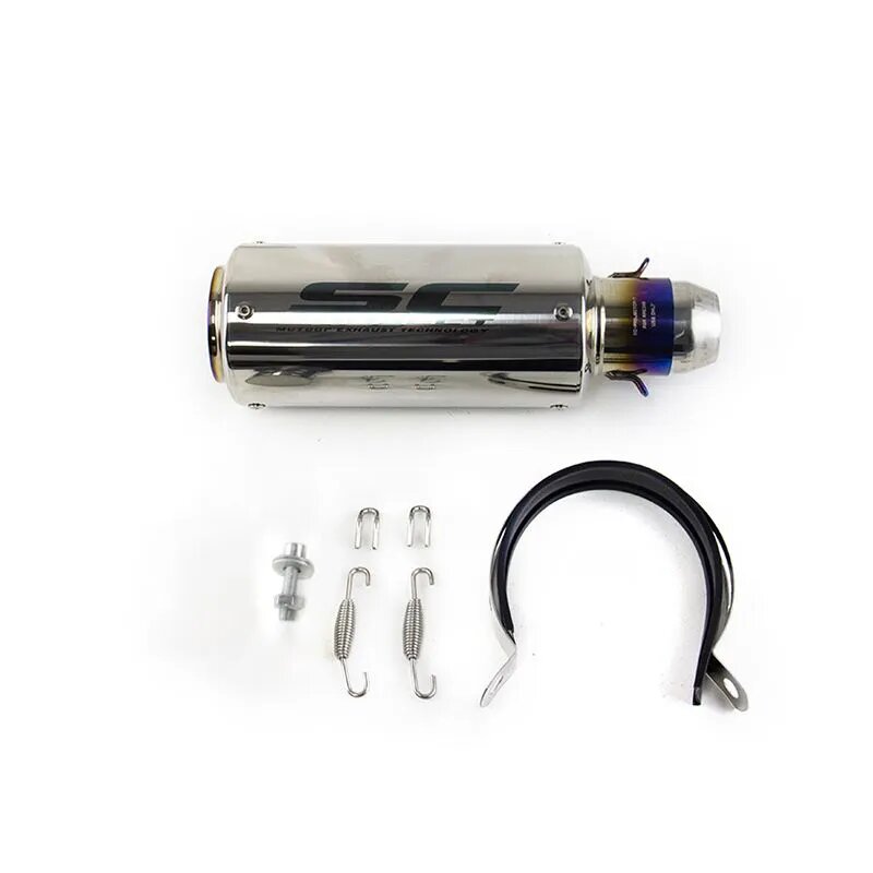 Глушитель для мотоцикла прямоток универсальный на питбайк