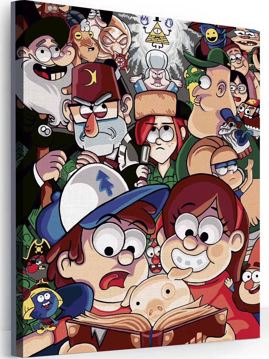 Картина по номерам Hobby Paint Гравити Фолз Комиксы