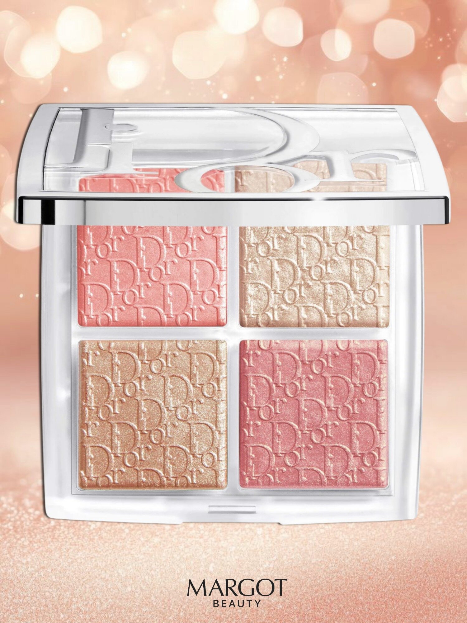 Палетка хайлайтеров DIOR BACKSTAGE Glow Maximizer Palette, цвет 003 Pearly Peach Glow, оригинал
