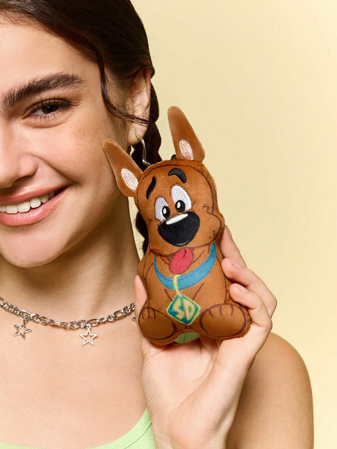 SCOOBY-DOO X SHEIN 1 шт. милый брелок-подвеска с мультяшным животным Scooby-Doo