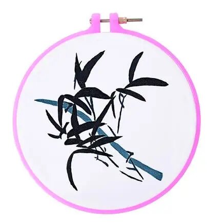 Набор для вышивки Vestone, шелк, Сучжоу классическая вышивка Черный, 8