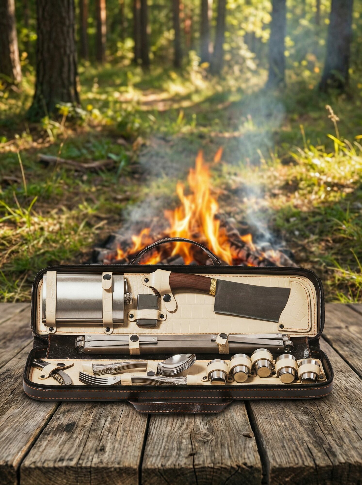 Шашлычный набор Пикник мастерская Семина с мангалом