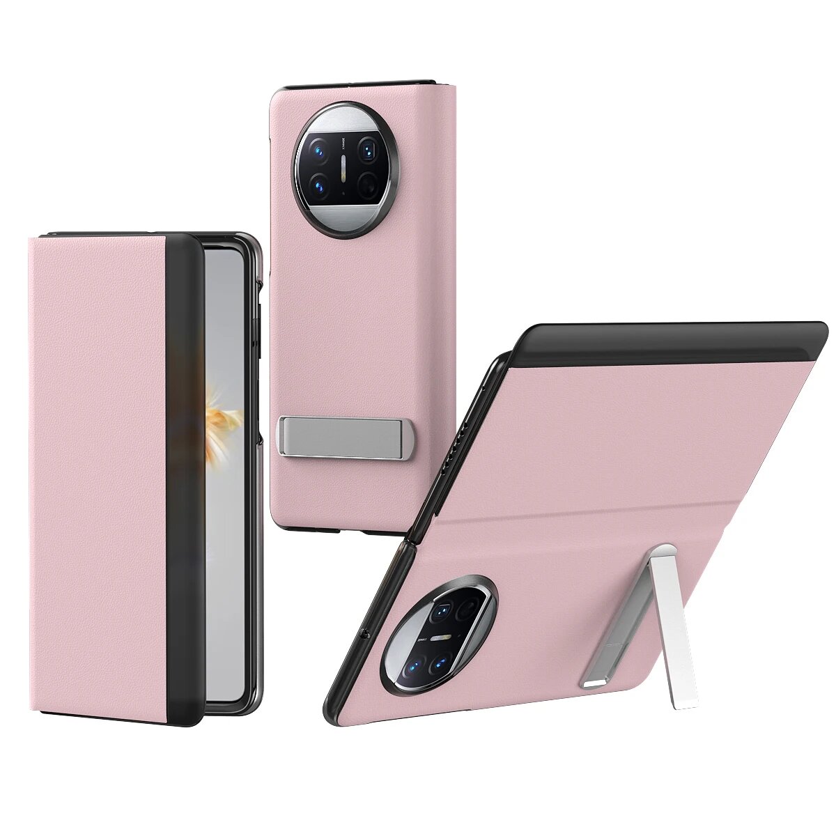 Розовый чехол-подставка для Huawei Mate X3, ALT-AL00