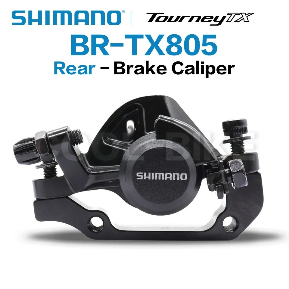 Shimano Tourney TX805 Механические дисковые тормоза черные Rear