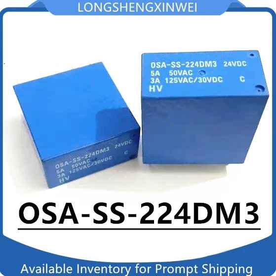 Новое реле OSA-SS-224DM3 DC24V 5A 50VAC, оригинальное, 1 шт.