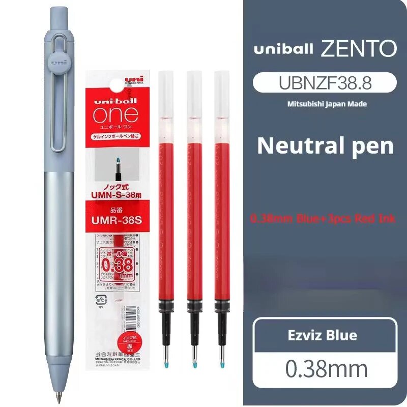 Uniball ZENTO UBNZF38.8, 0.38 мм, Blue/Red