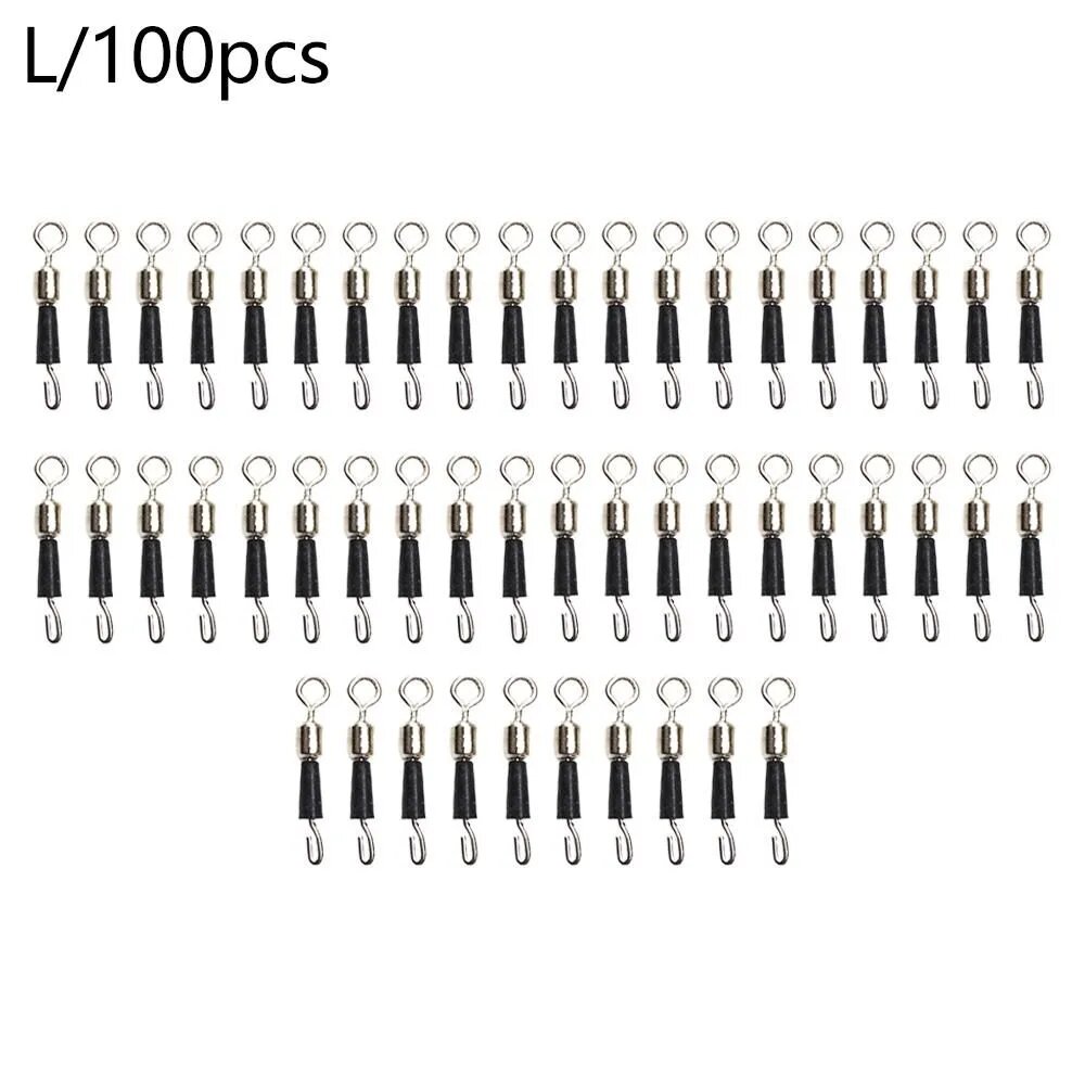 Быстросъёмный коннектор для поводков №13 (14 мм, 10 кг, 100 шт) фидерный, карповый. Монтаж для ловли карпа