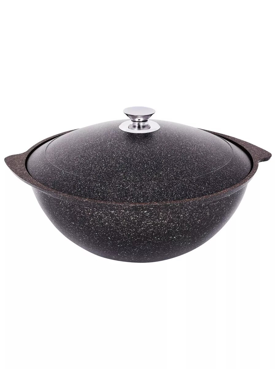 Казан Kukmara Granit ultra алюминиевый, с антипригарным покрытием, 6 л