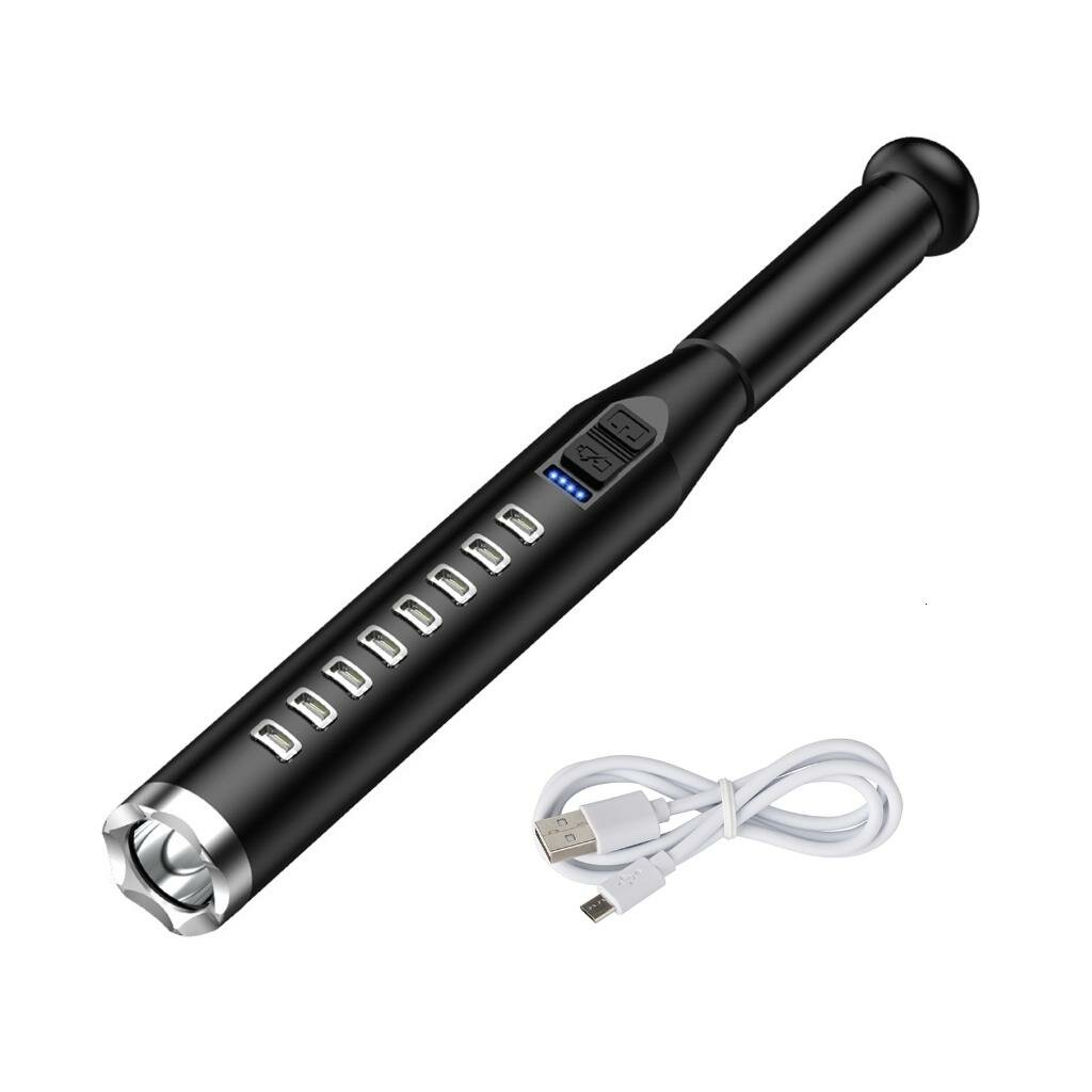 Фонарь-бейсбольная бита из АБС-пластика, серебро