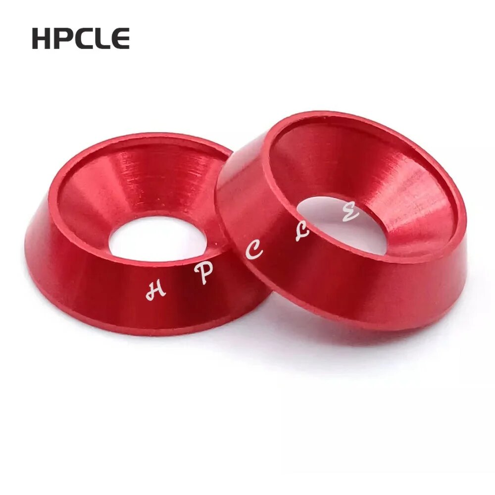 Алюминиевые винты HPCLE с декоративной шайбой, набор из 5-10 шт, M3-M8 Red, M5 10pcs