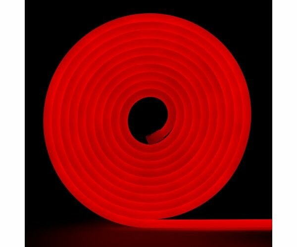 Светодиодный неон красный, 6х12