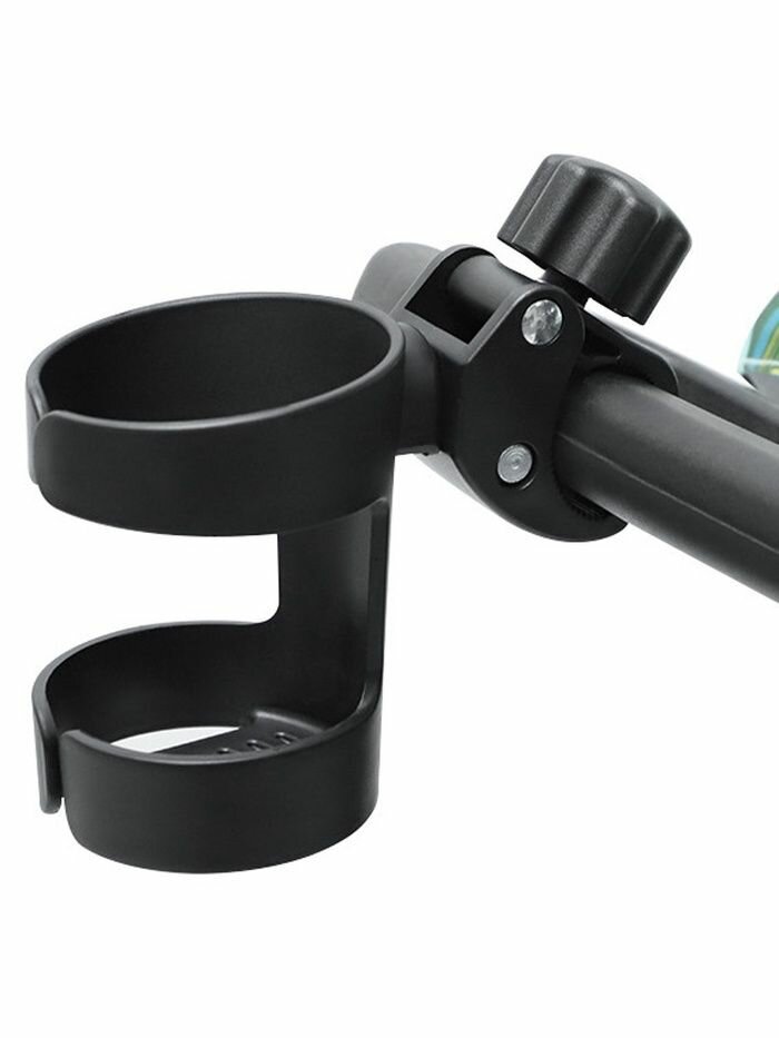 Подстаканник для коляски, черный 7,5 см