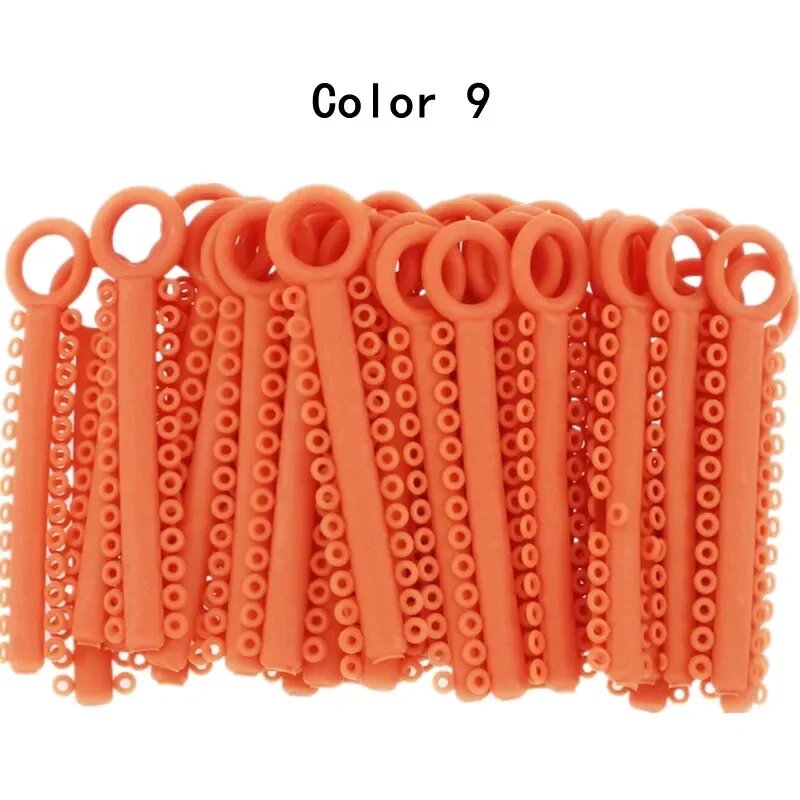 1040 шт. ортодонтические эластичные лигатуры, стоматологические лигатурные ленты, кольцо для 9