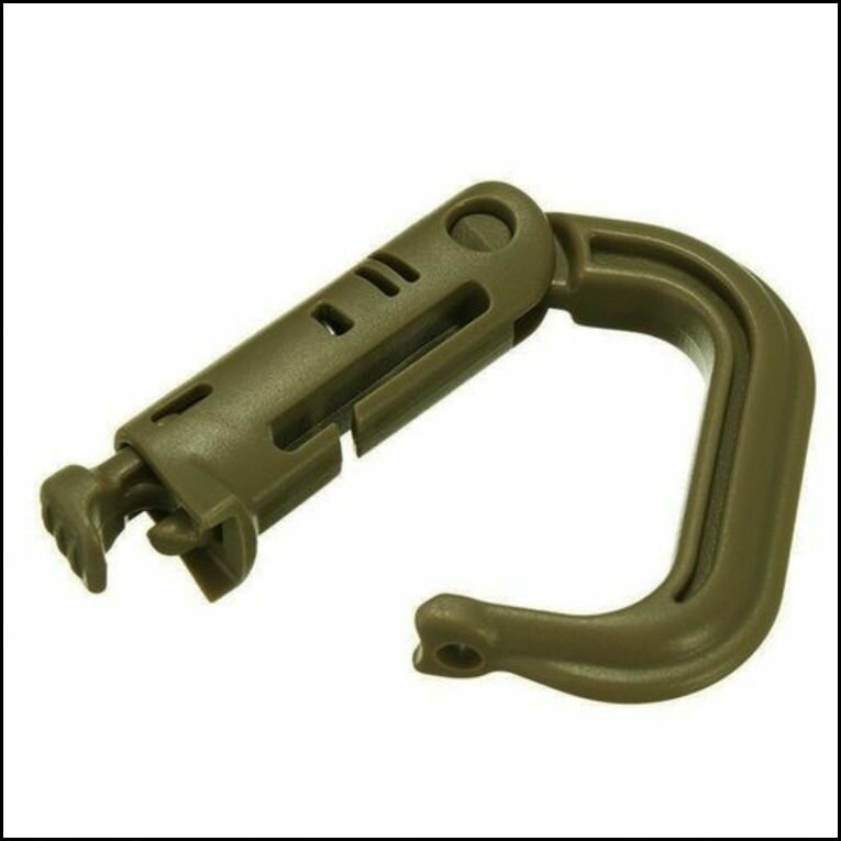 Эксклюзивный комплект из 5 прорезных карабинов Grimlock, 25 мм, в хаки