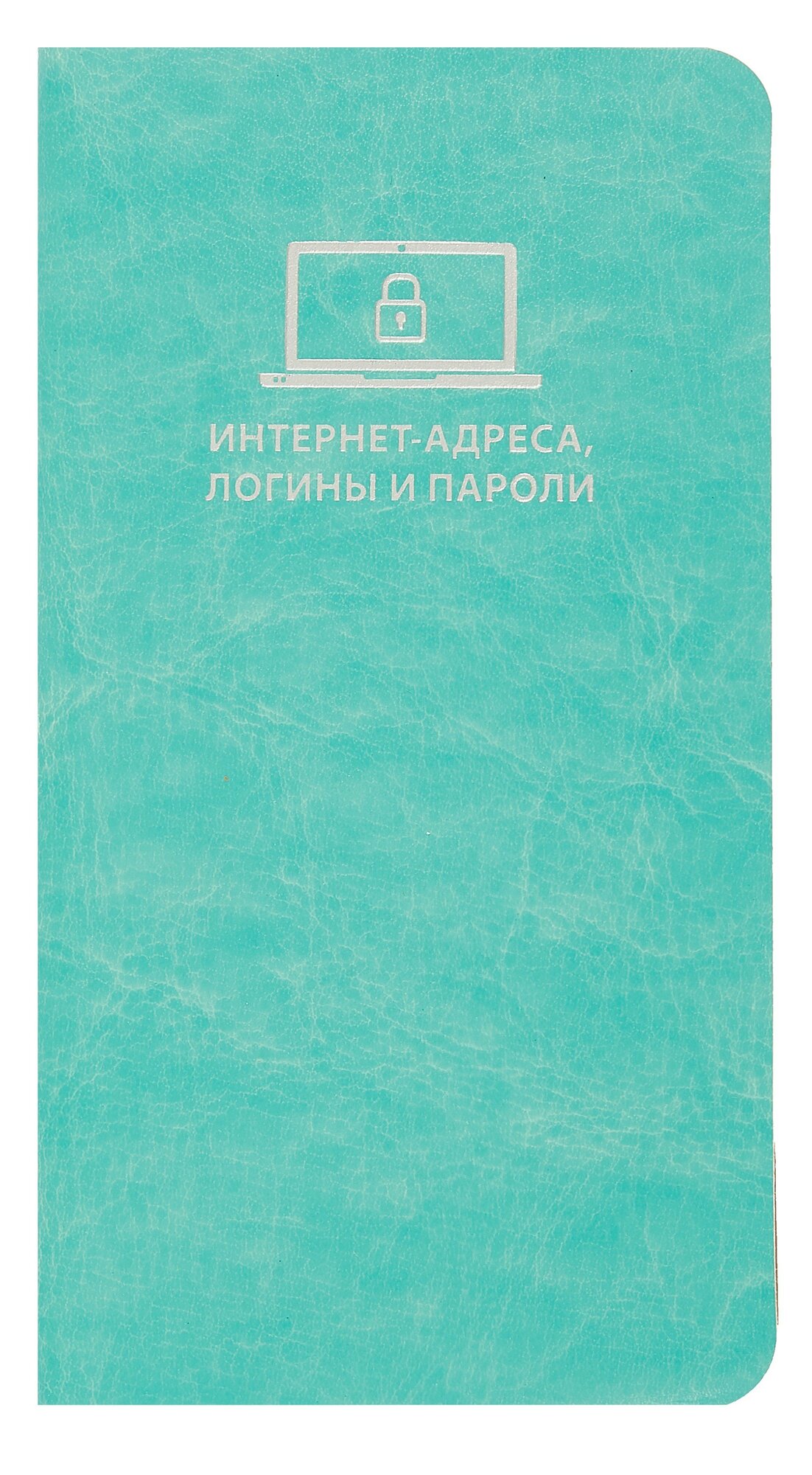 Записная книжка «Сариф бирюзовый» 72х142 мм, 56 листов, для интернет-адресов и паролей, Escalada