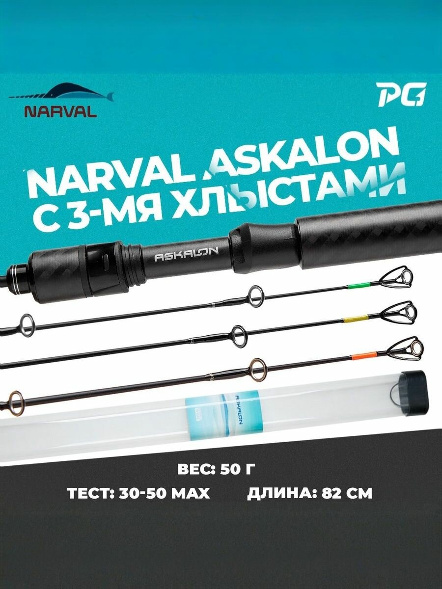 Зимняя удочка с 3-мя хлыстами Narval Frost Askalon 82 Set