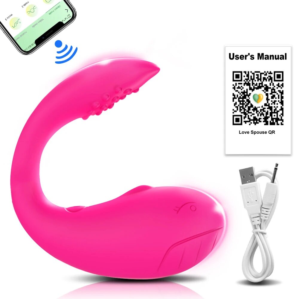 Вибратор G-spot Bluetooth, красный TD042-APP-RD