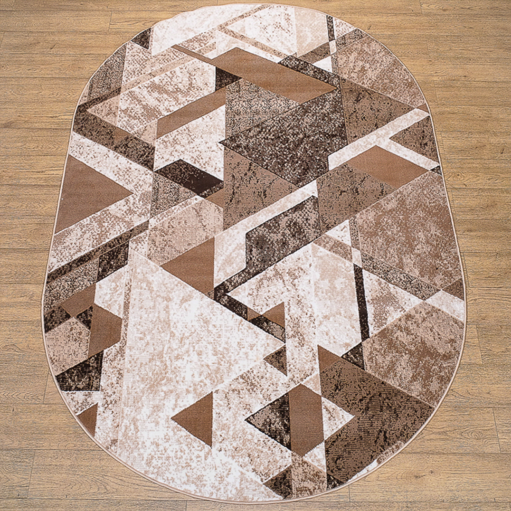 Ковер Лайла де Люкс дизайн 15880 цвет 10842 Овал 2.4x4м