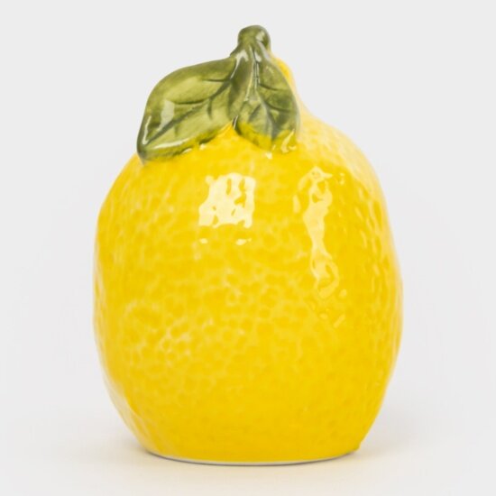 Емкость для соли или перца Anna Lafarg Limoncello 5,5х8 см, фарфор, желтая, Лимон (ANLAF-ARJ-290525-8)