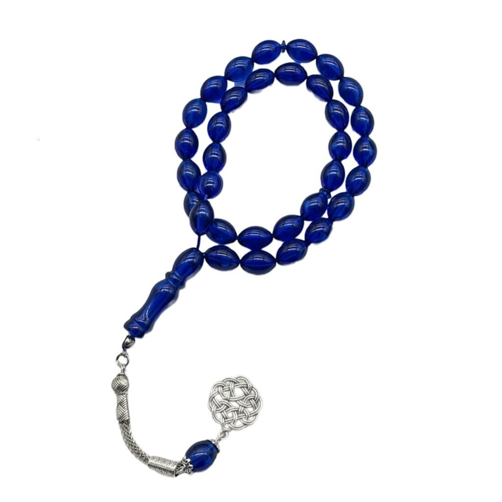 Овальные мусульманские чётки, Королевский синий