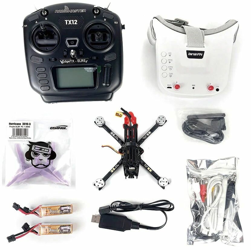 Набор FPV-дрона DarwinFPV Baby Ape Pro V3 TX12 ELRS RTF 3S