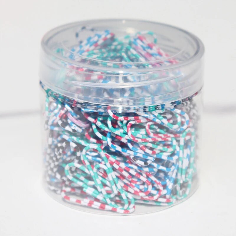 Скрепки цветные 28 мм, 200 шт, Zebra color