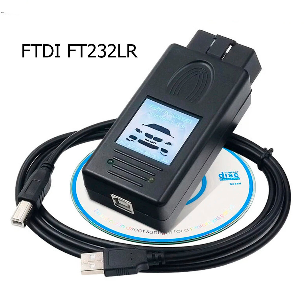 Сканер BMW версия 1,4.0 чип FTDI OBD