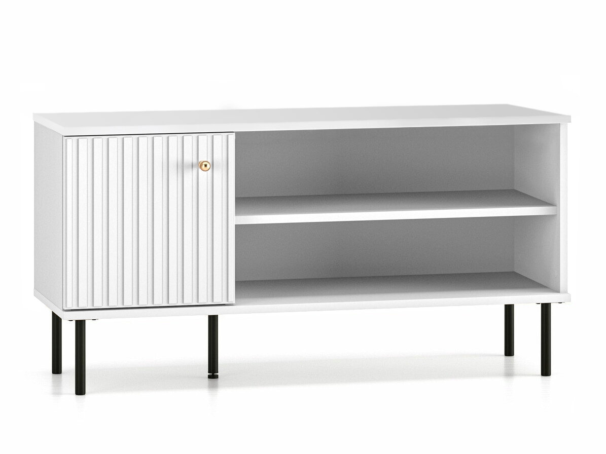 Обувница Сканди 03 МДФ (Белая) NEW 101,7x52x34 см, белый , распашной GOODFORM