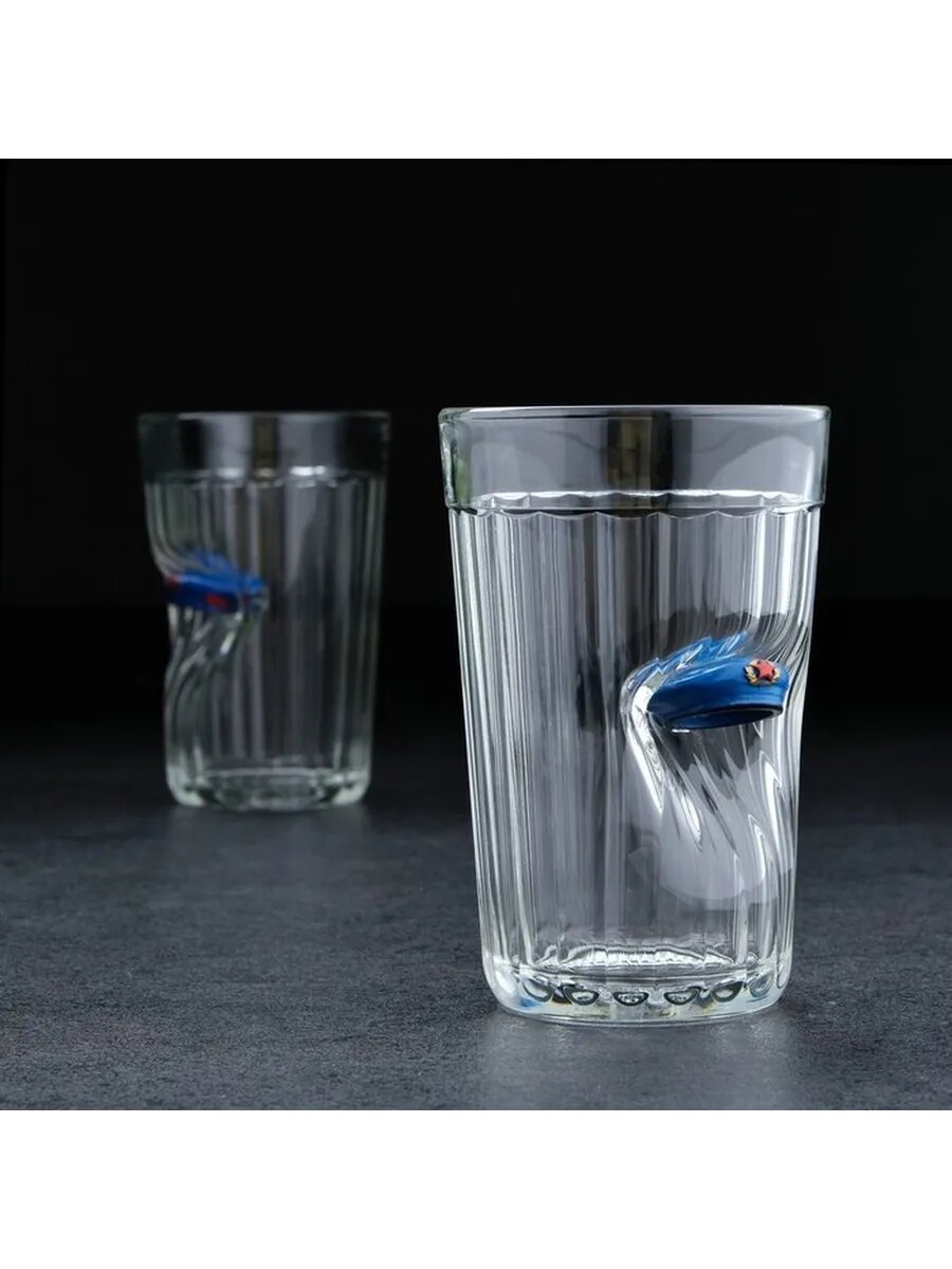 Прочный граненый стакан для напитков 250 мл