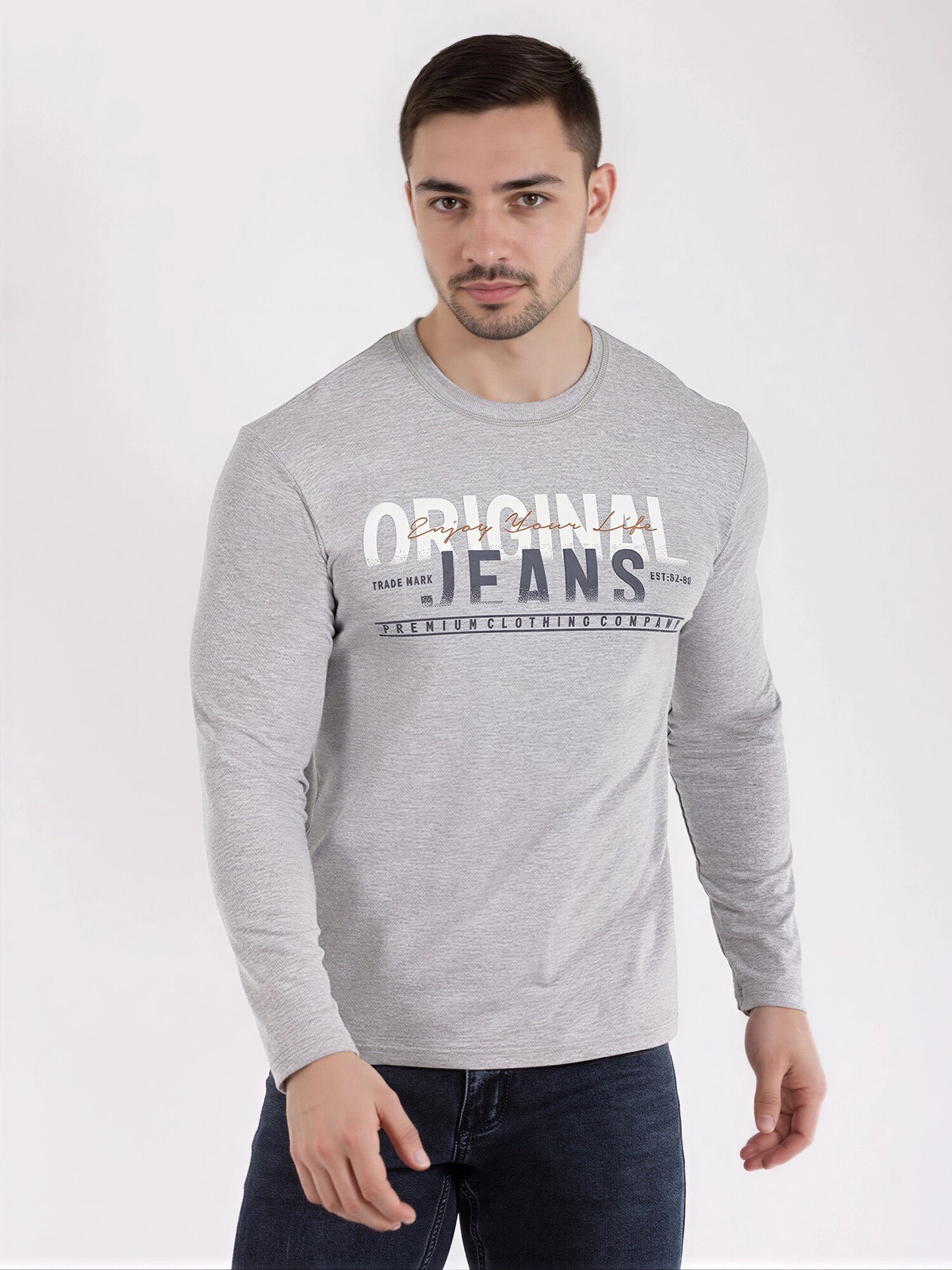 Лонгслив мужской,с принтом